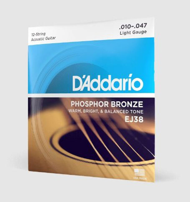 D'Addario 10-47 Regular Light EJ38 12 String Set - Karu Music Center